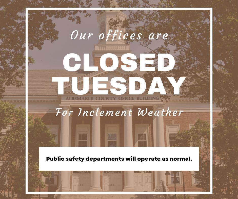Office Buildings Closed Jan. 27 Due to Weather
