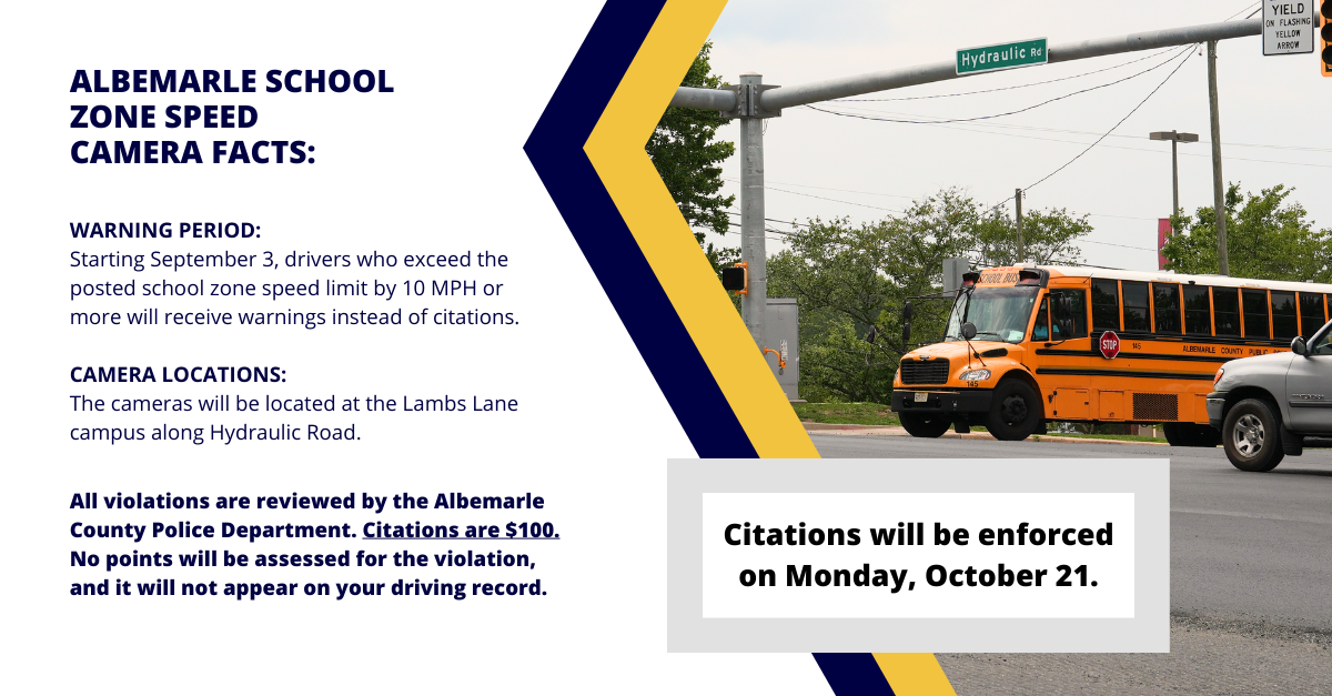 School Zone Speed Cameras Coming to Hydraulic Road