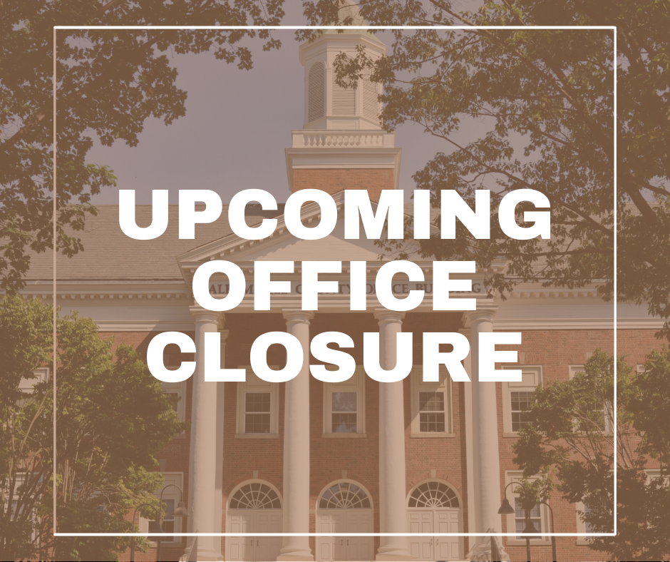 County Offices will be Closed Friday