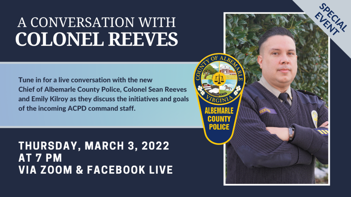 Virtual Conversation with ACPD's New Chief of Police
