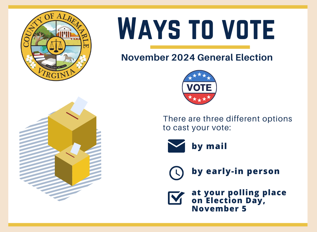 Vote Early In-Person Starting today, Friday, September 20