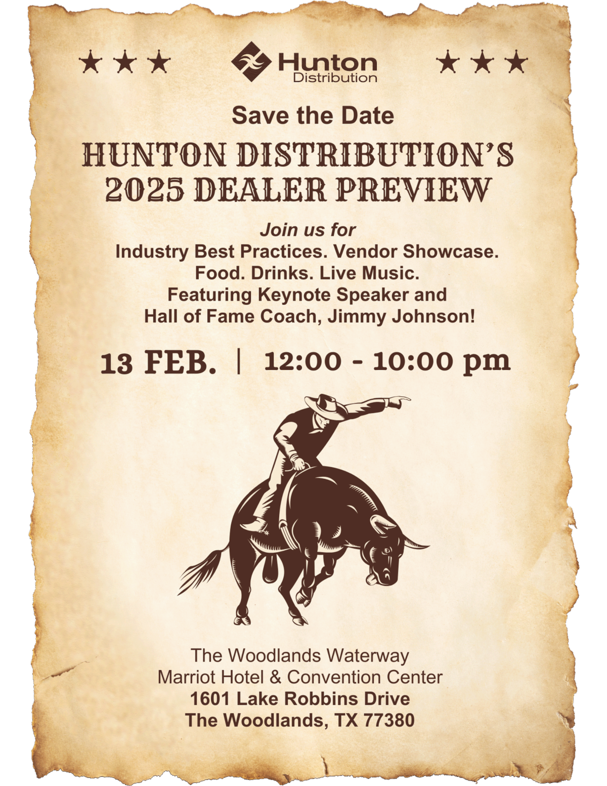 Hunton Distribution's 2025 Dealer Preview - Save the Date!