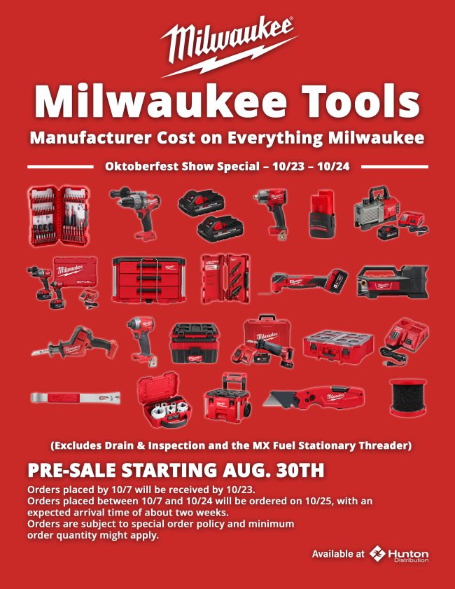 Milwaukee Tools Now Available at Hunton Distribution!