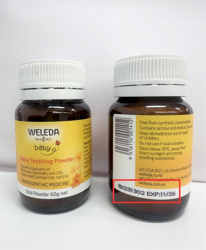 WELEDA BABY TEETHING POWDER RECALL