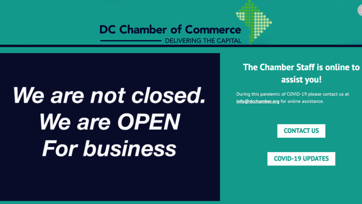 An update from DC Chamber of Commerce on COVID-19