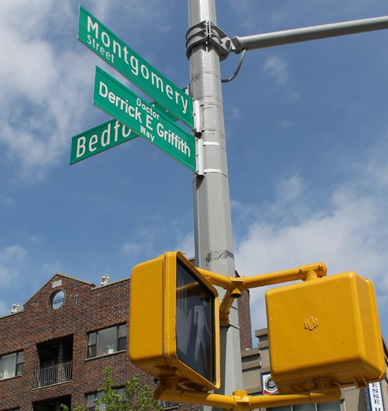 Cumbo Unveils Street Sign Depicting Dr. Derrick E. Griffith Way in ...
