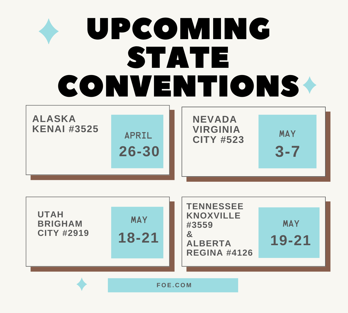 The Fraternal Order of Eagles April Newsletter