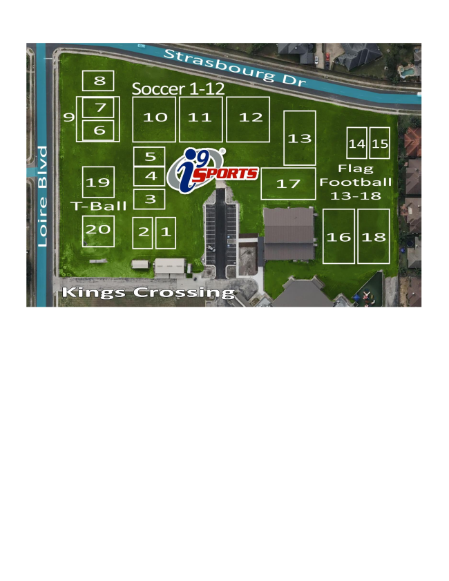 Kings Crossing Parking & Field Maps