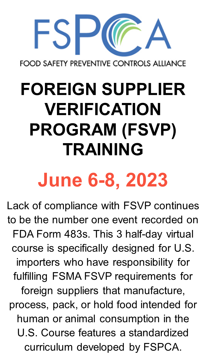 Live Virtual Food Safety Training