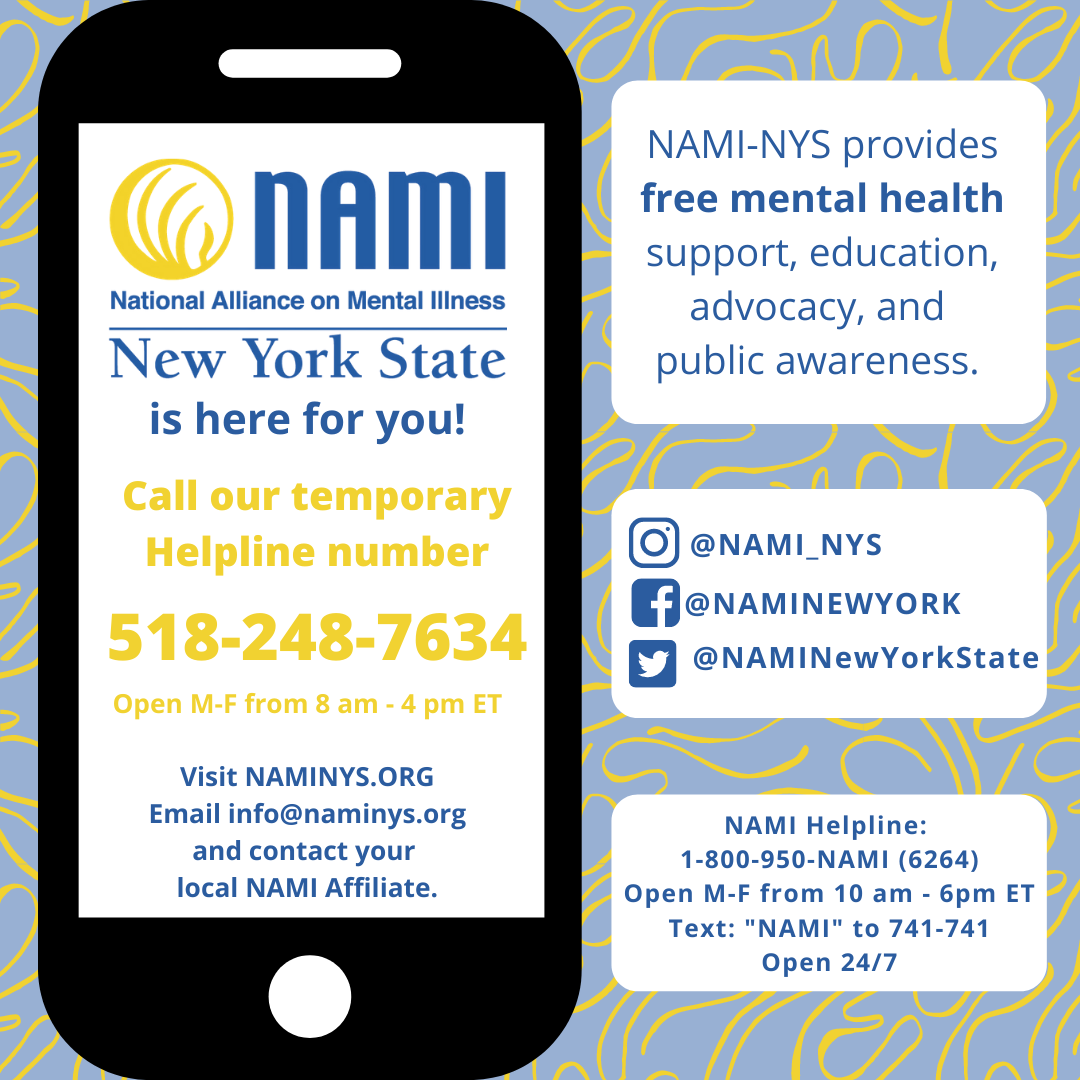 NAMI-NYS E-newsletter January 21st, 2020