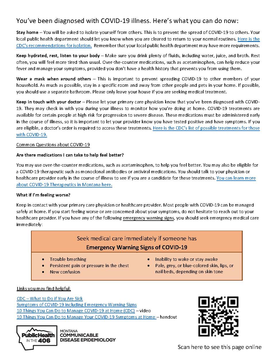 ***CORRECTED*** IF you’ve been diagnosed with COVID. Here’s what you ...