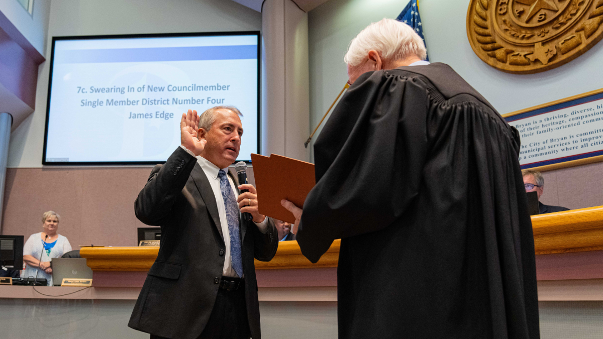 James Edge sworn in to Bryan City Council | Pools open this weekend for ...