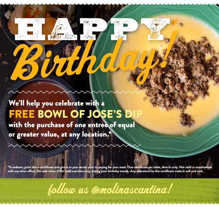 Happy Birthday from Molina's Cantina!