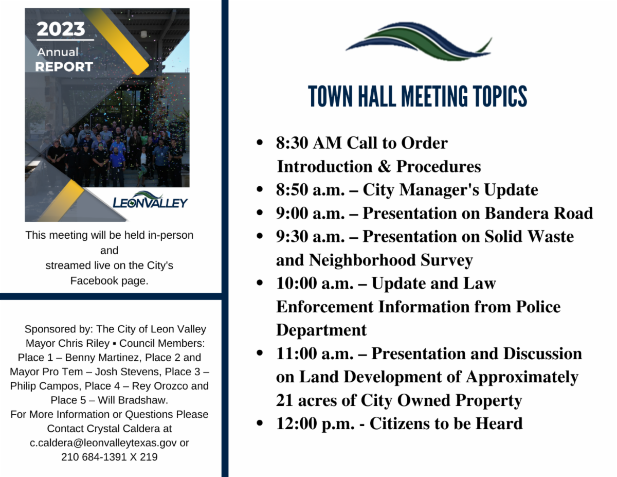 What's Happening in the City of Leon Valley?