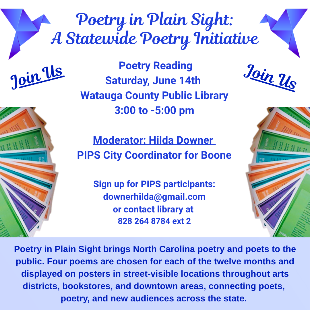 Watauga County Public Library June Newsletter