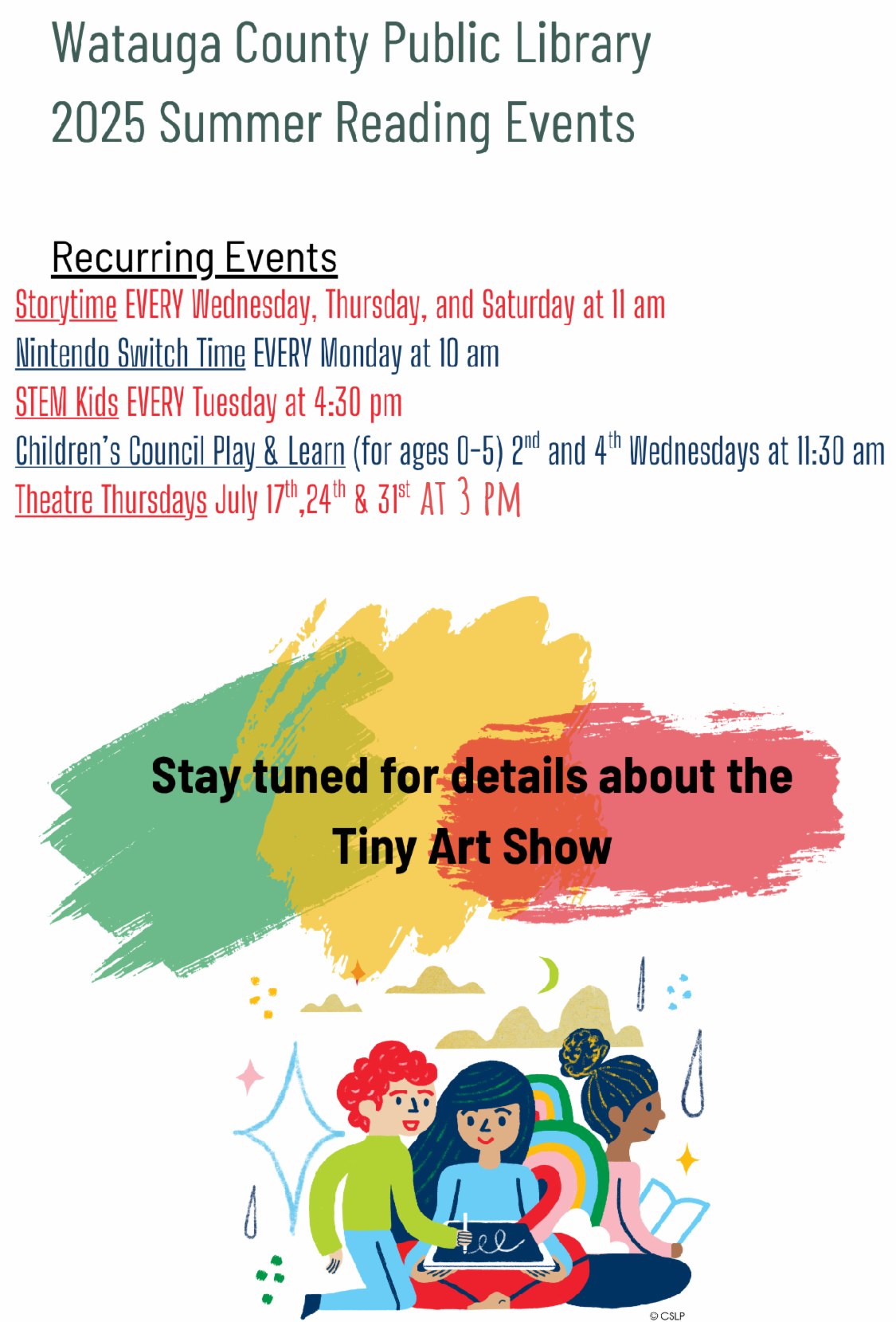 Watauga County Public Library June Newsletter