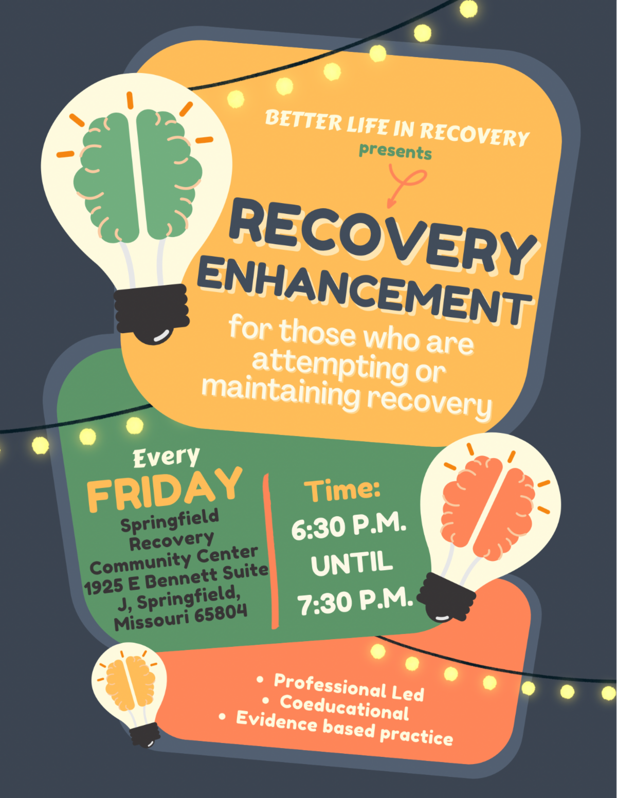 Week of 5/15 Recovery Classes