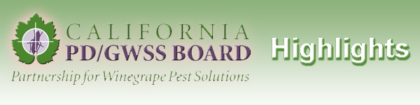 CDFA PD/GWSS Board Highlights - October 2018