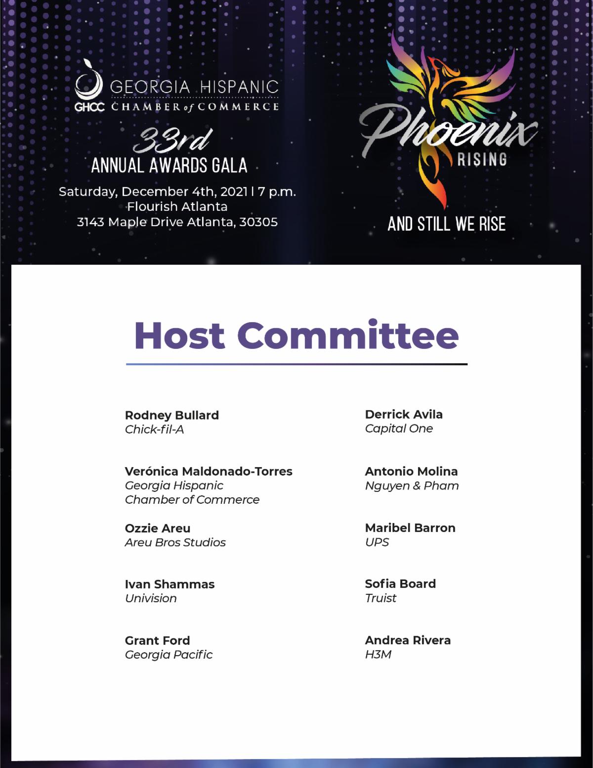 Sponsorships Now Available for 2021 GHCC Awards Gala - Phoenix Rising
