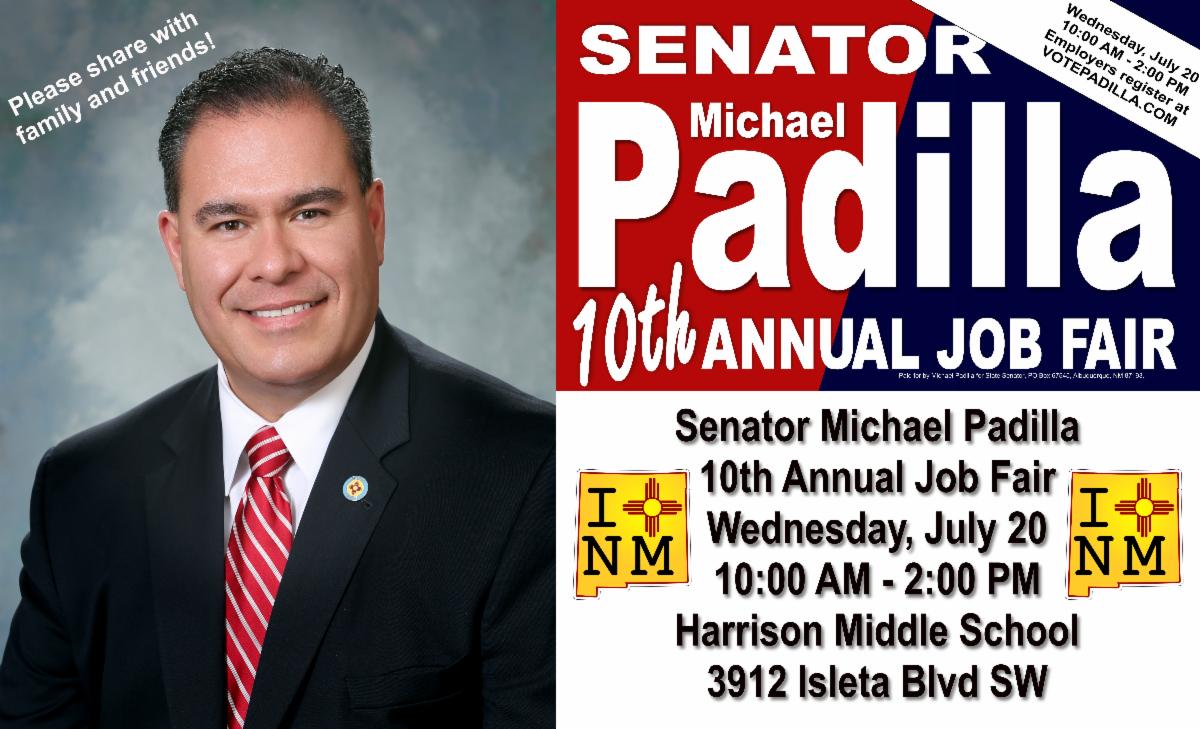 10th Annual Senator Michael Padilla Job Fair