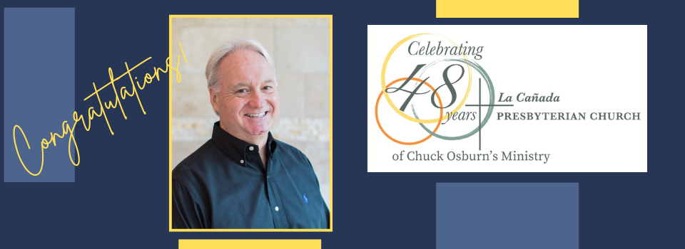 Congratulations, Pastor Chuck Osburn!