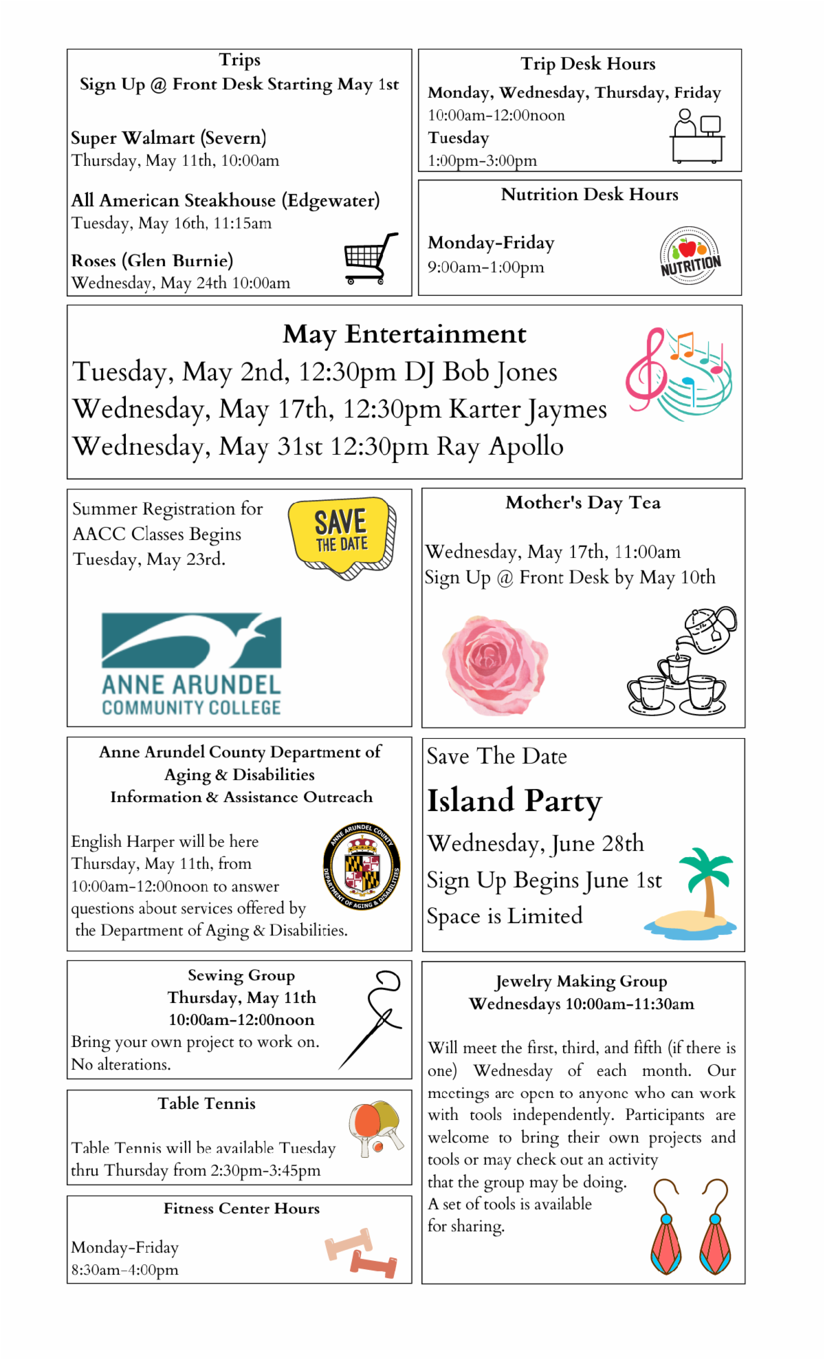 May Activities May Activities