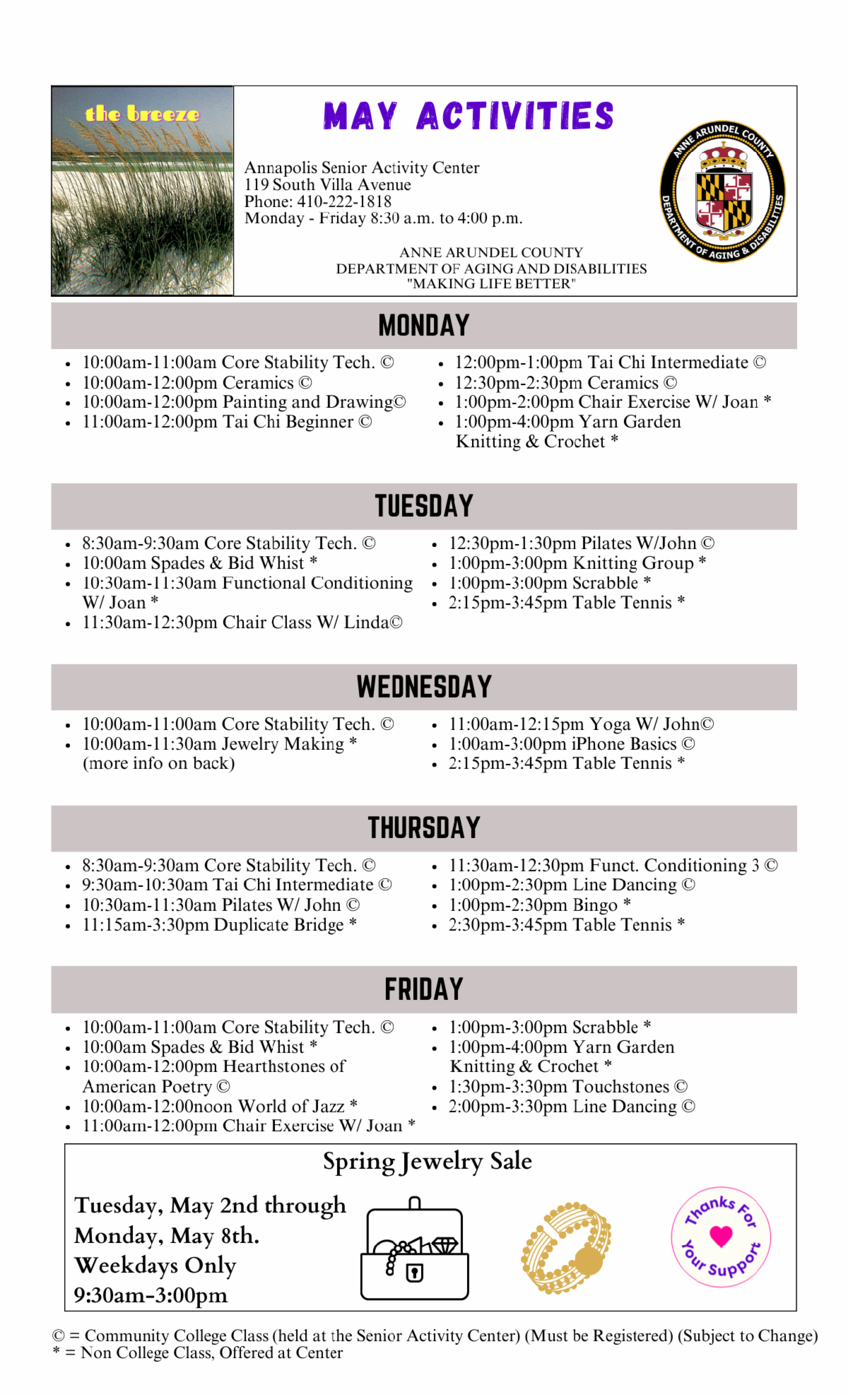 May Activities May Activities