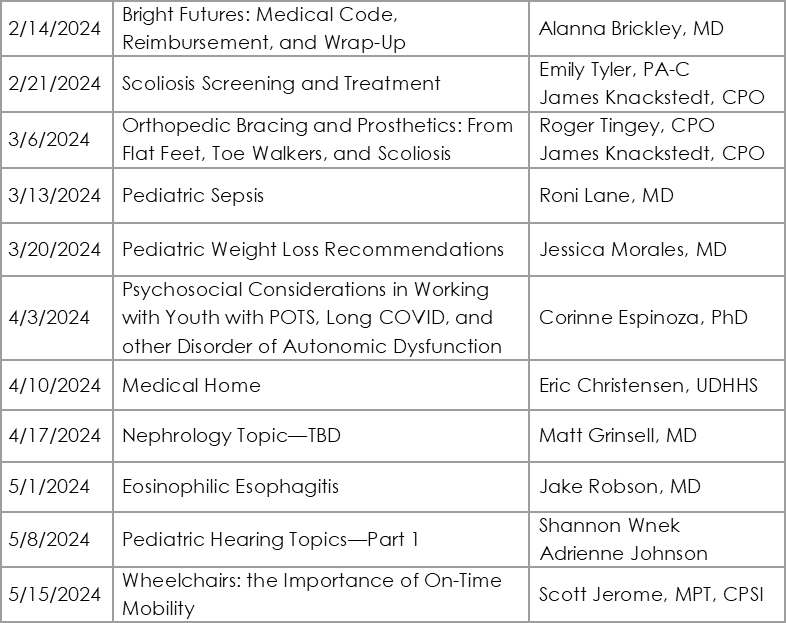 Pediatrics Flyer February Issue