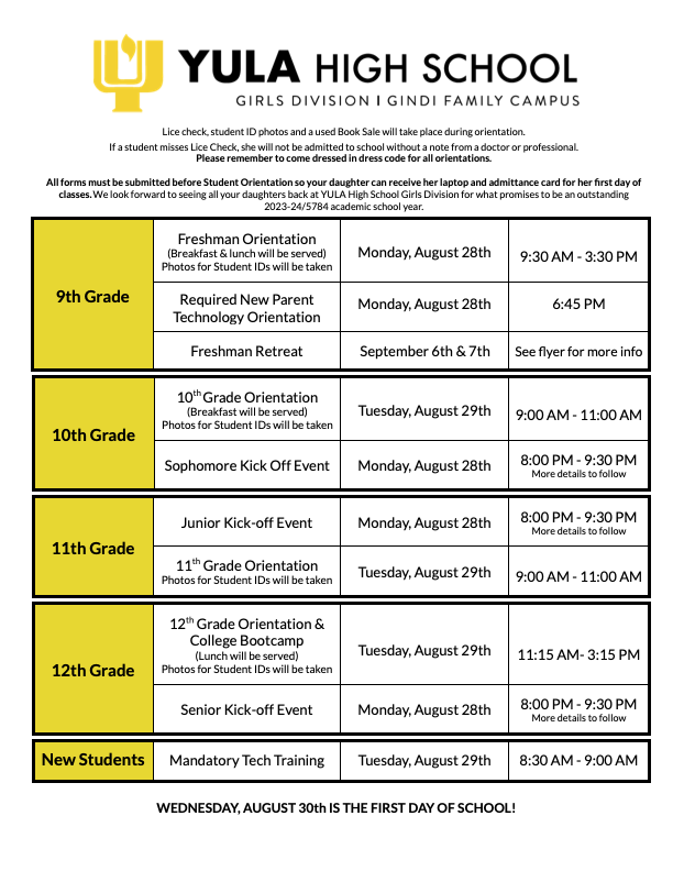 Exciting New Hires for YULA Girls Division