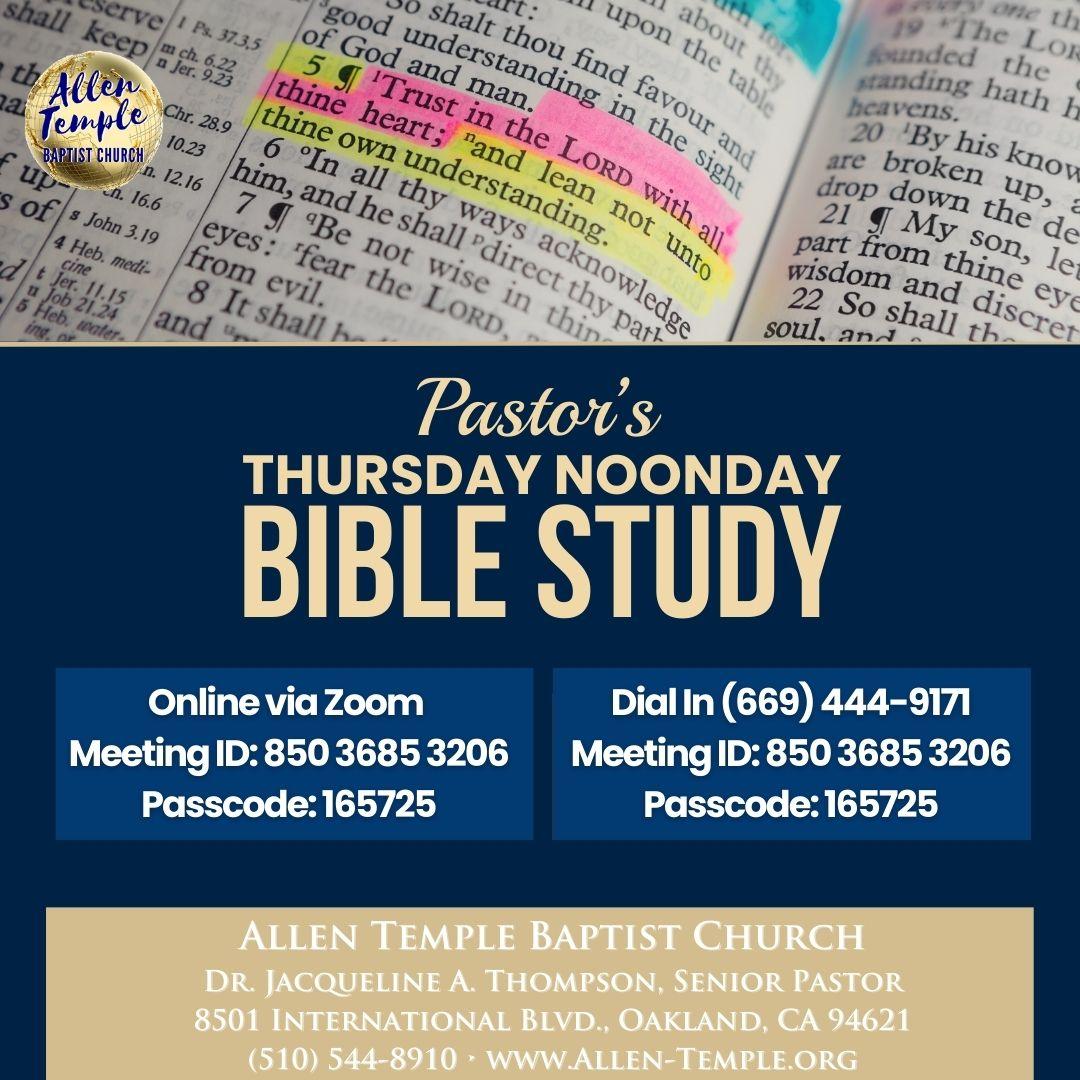 Allen Temple Baptist Church E-Newsletter for the week of January 18, 2026