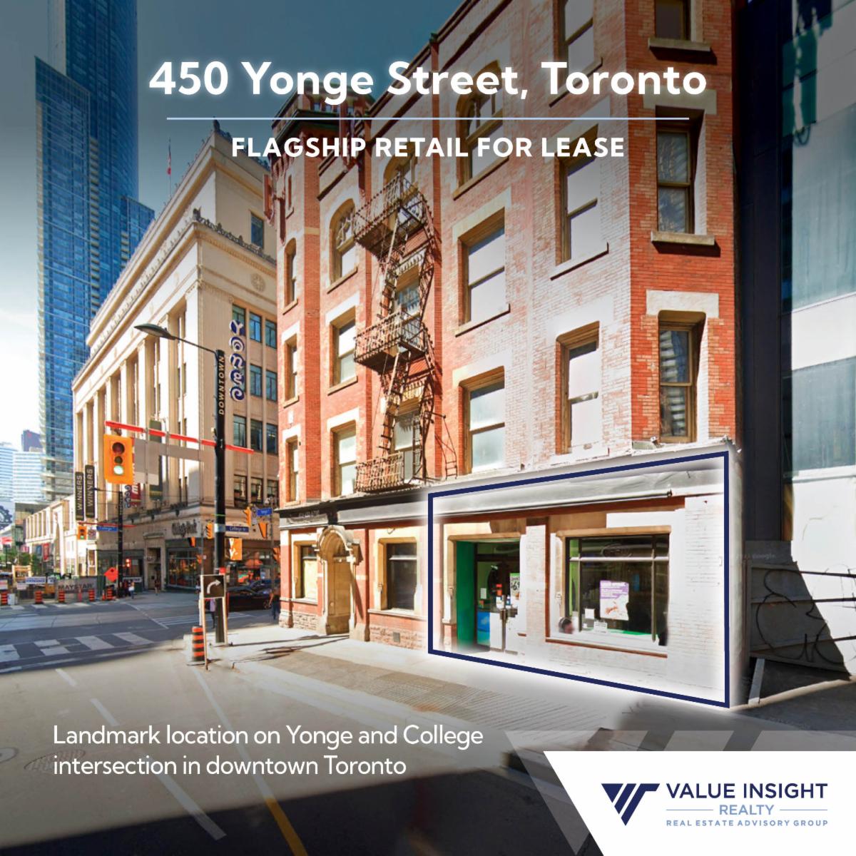 For Lease | 450 Yonge Street, Toronto