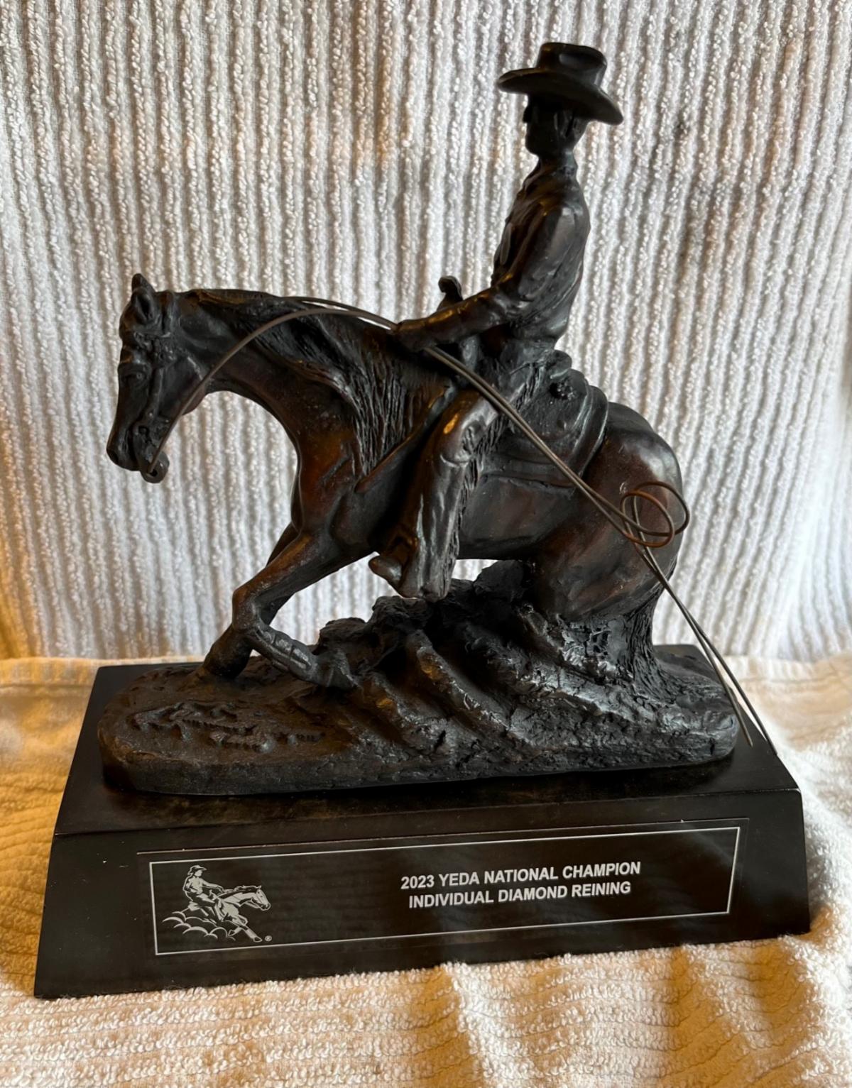 National Reining Horse Association sponsors trophy