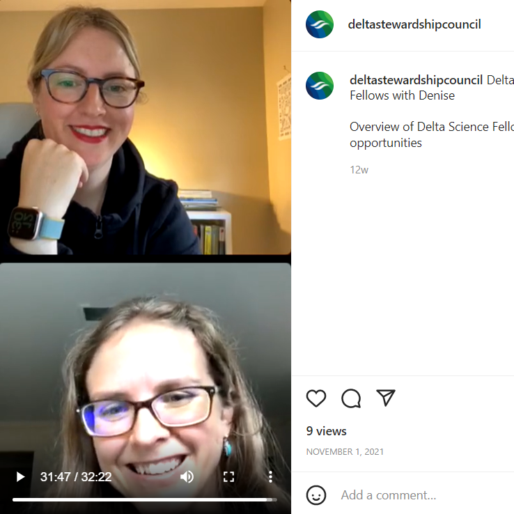 Request for Applications: Delta Science Fellows Program