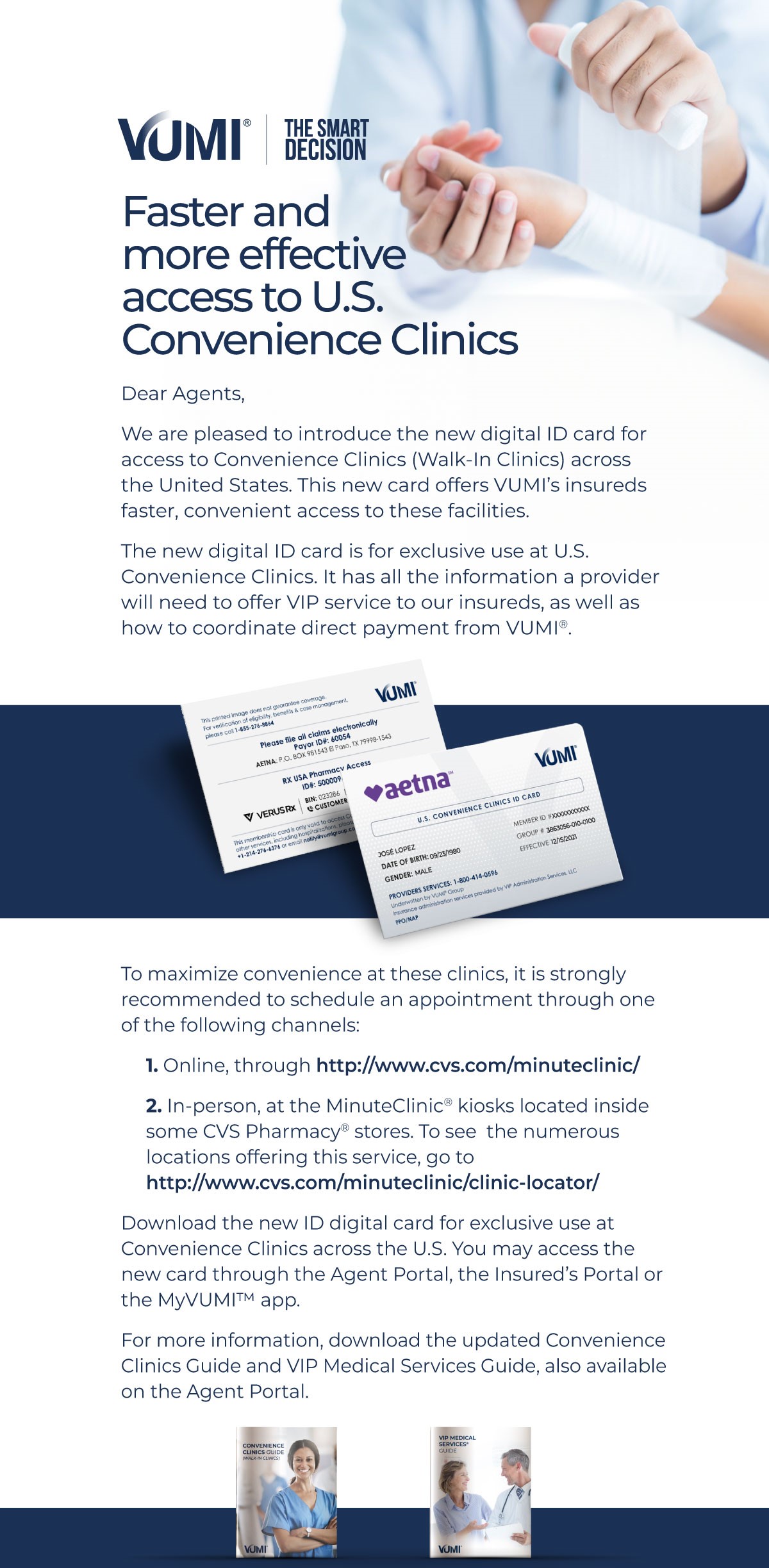 Faster and more effective access to U.S. Convenience Clinics