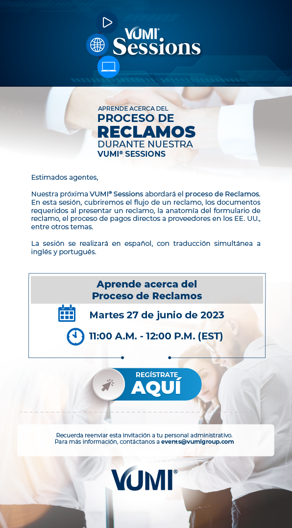 VUMI® Sessions | Junio 27 - June 27