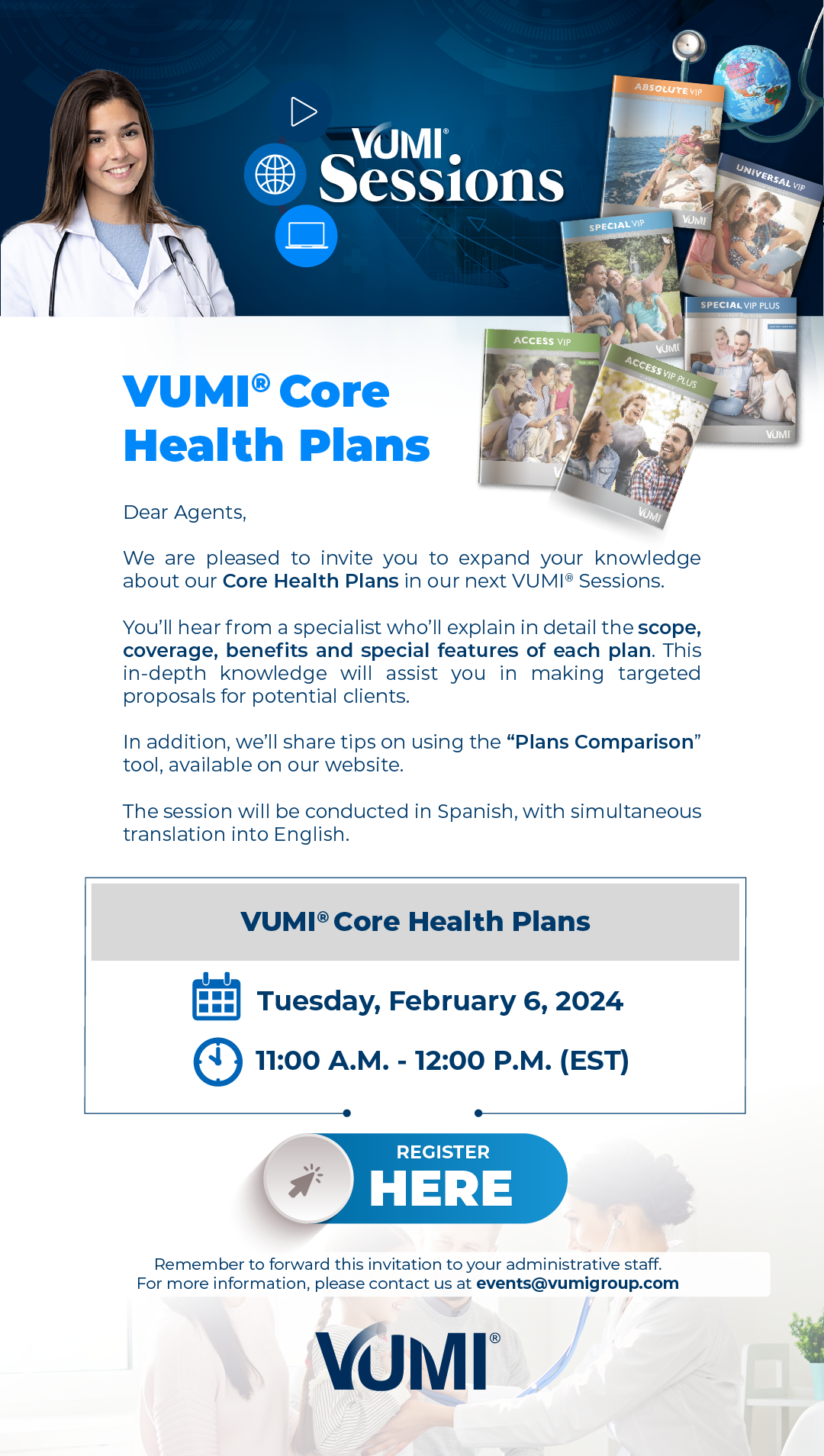 VUMI® Sessions | VUMI® Core Health Plans