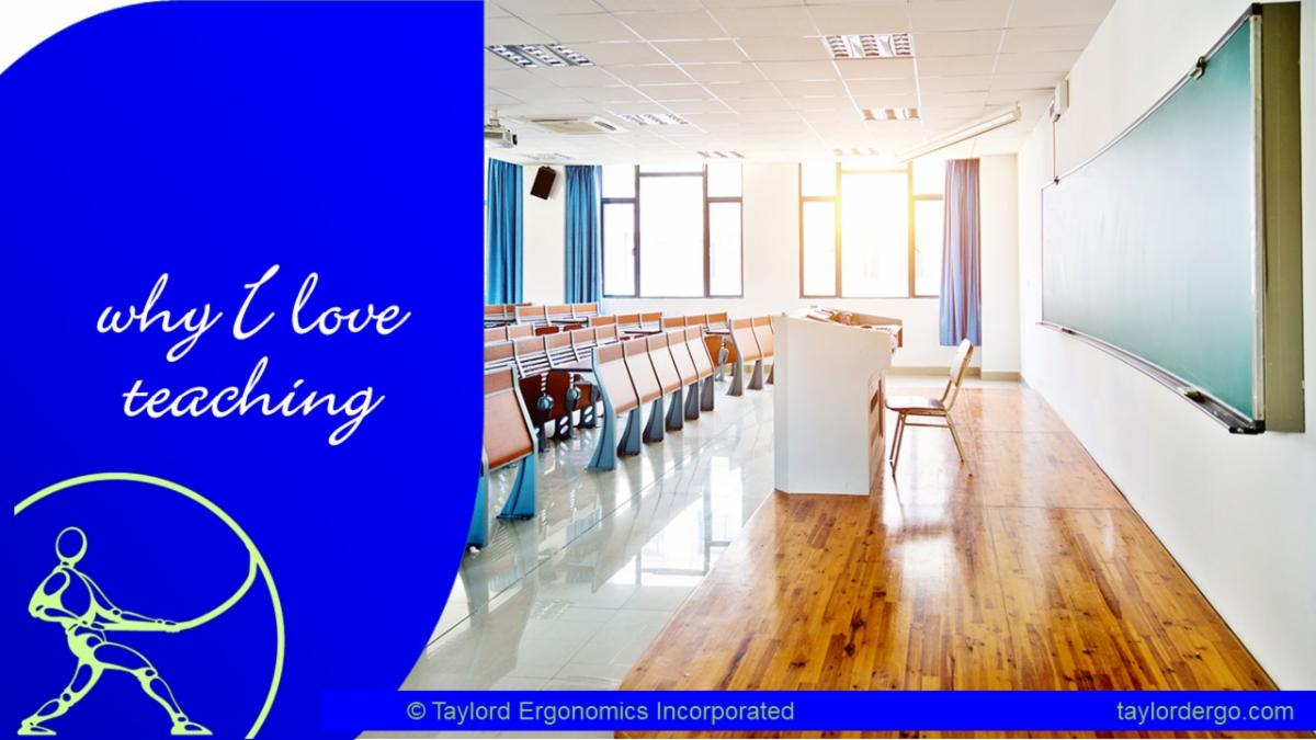 Why I love teaching (and how I am surprised about that!)