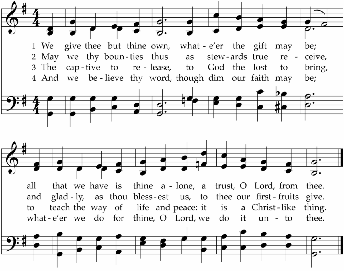 Worship Bulletin: 25th Sunday after Pentecost | Pledge Dedication Sunday