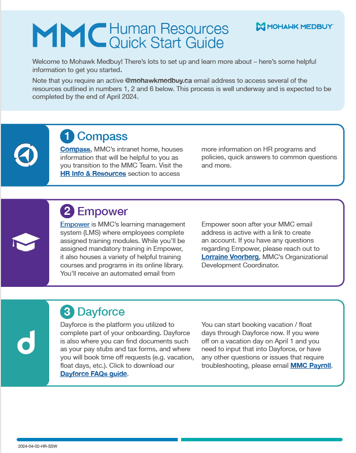 MMC Week One – Human Resources Information