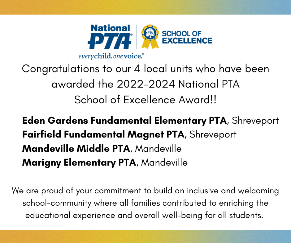 PTA Development Days 2023 / School of Excellence Winners / Submit ...