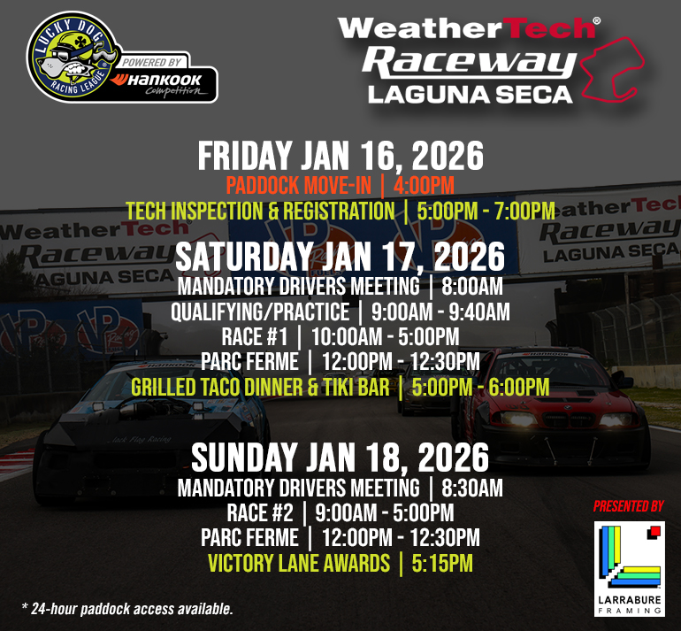 🍀🐶 🏁 LUCKY LAGUNA DAWGS... Pit Assignments & Final Updates!