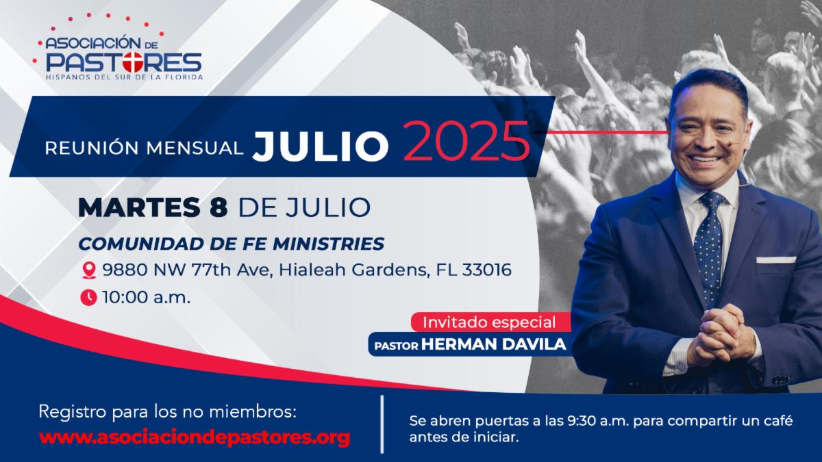 Los esperamos en la Asamblea el martes 8 de Julio, 10 am con el Pastor ...