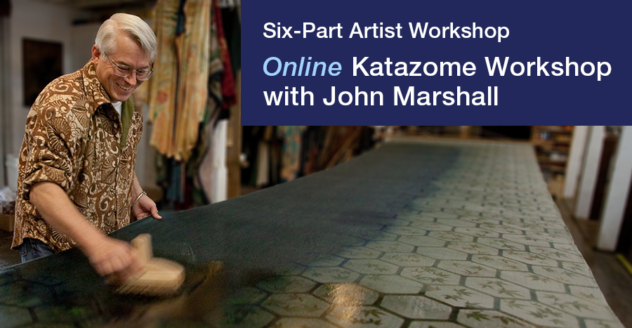 Learn the art of katazome with Master Dyer John Marshall!