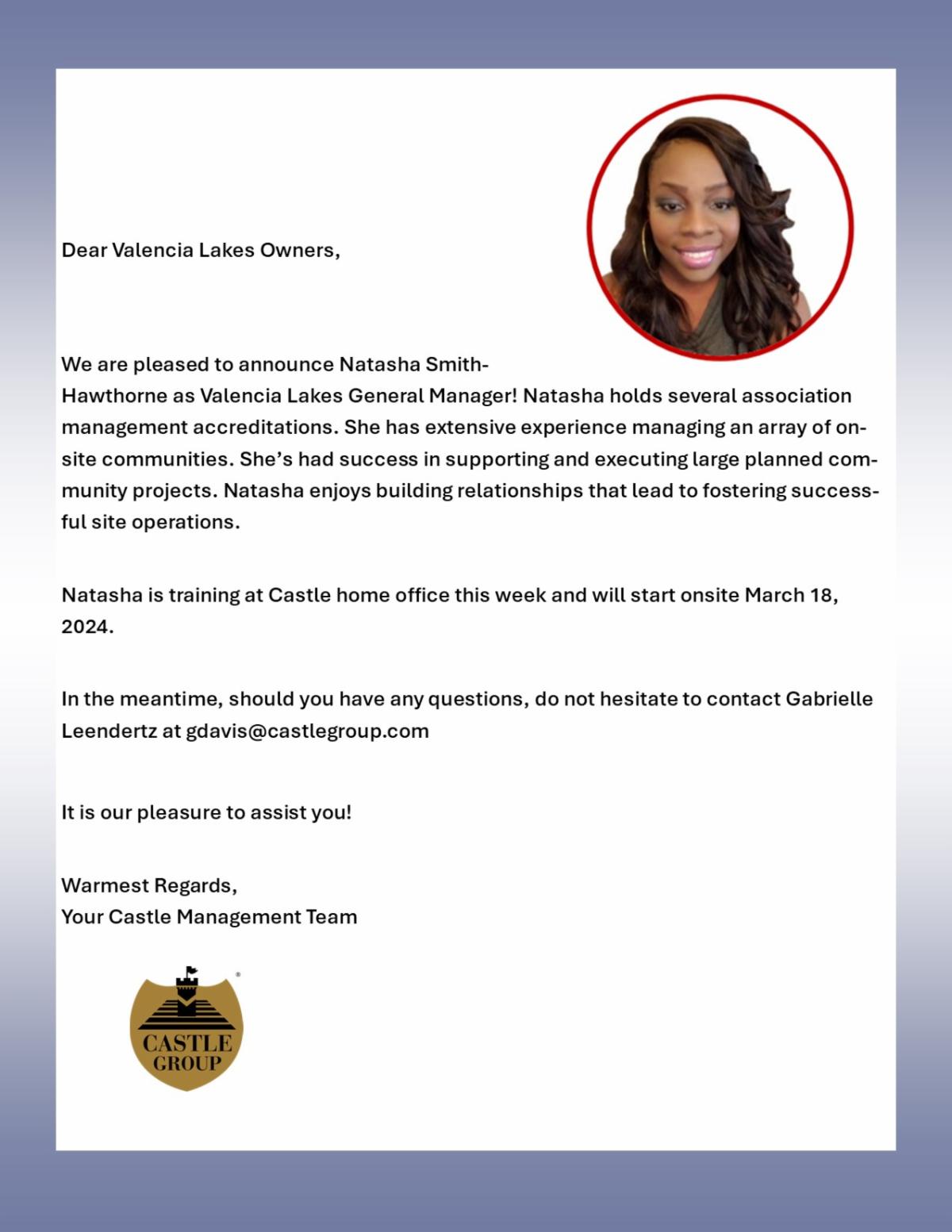 Introducing Our New General Manager