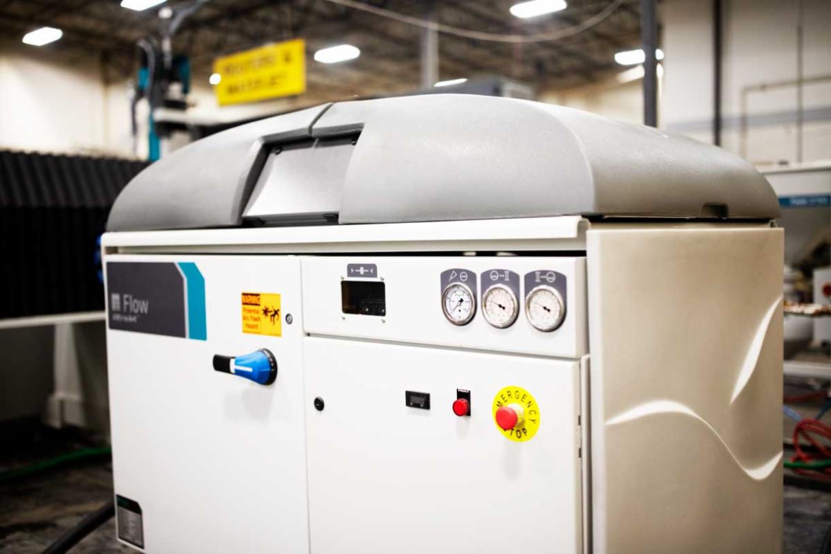 Introducing the Flow WaterJet Mach 200 With 5-Axis Capability!