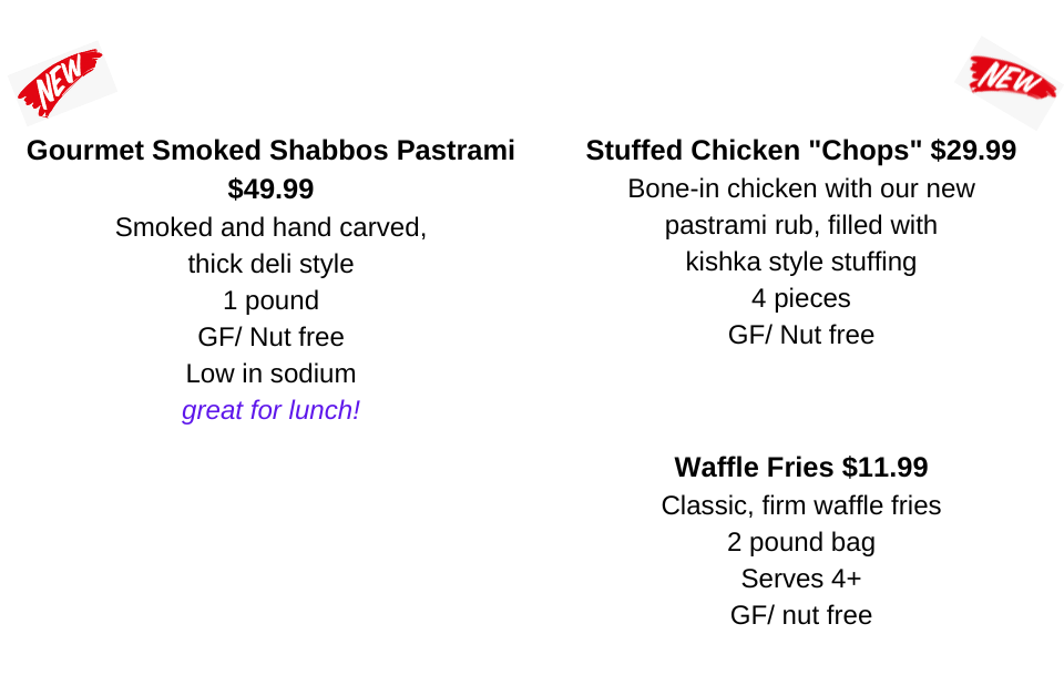 Still time to oder for Purim Seudah