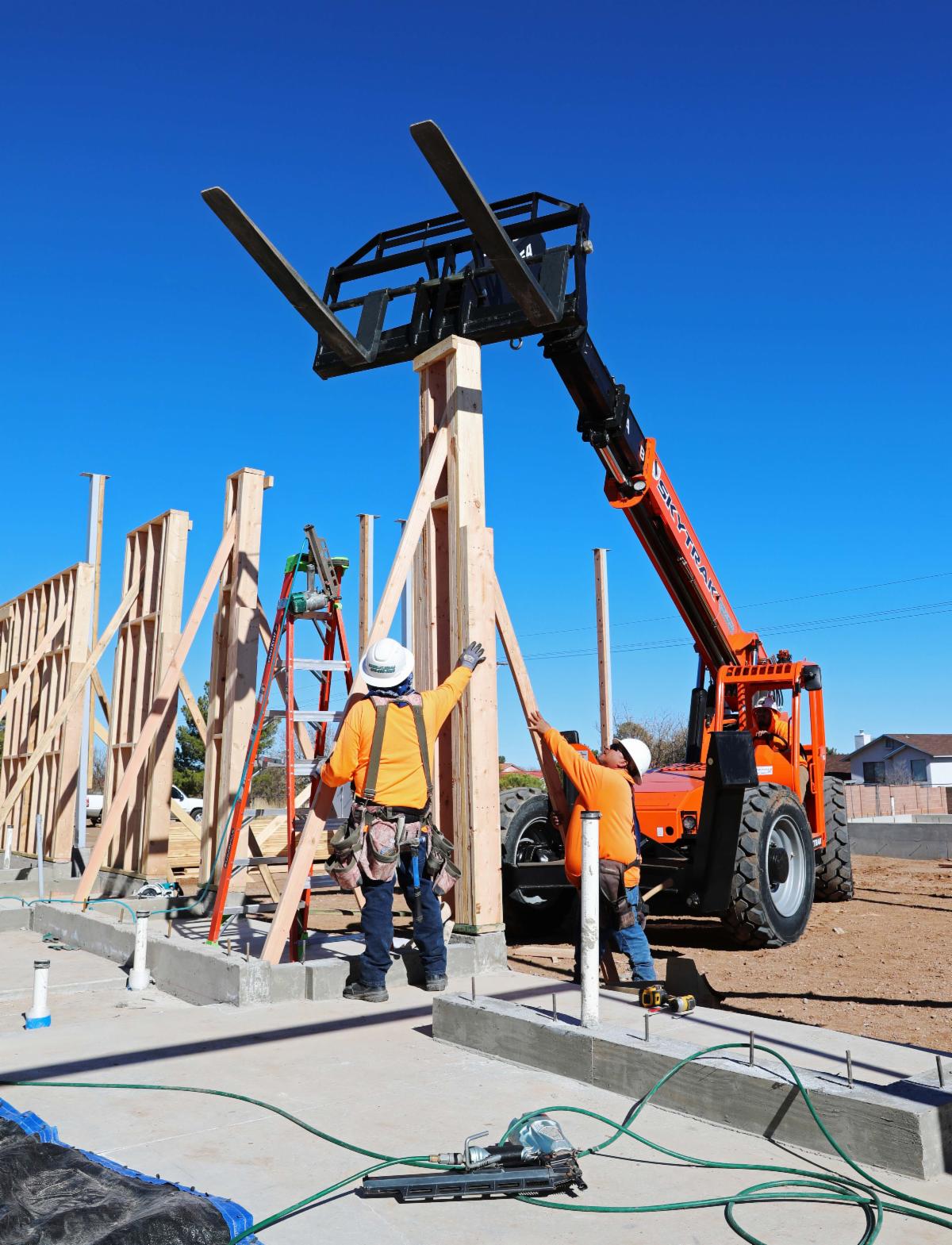 EMS substation construction goes vertical
