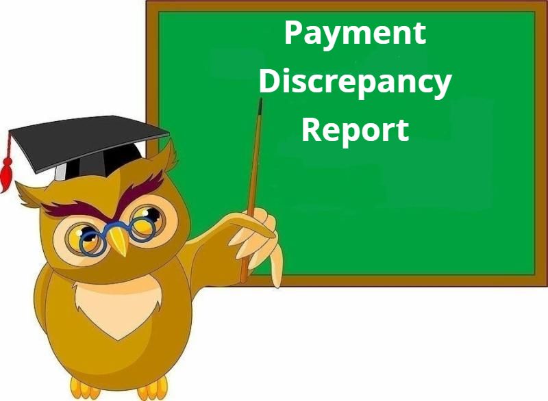 Payment Discrepancy Report