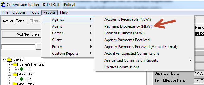 Payment Discrepancy Report