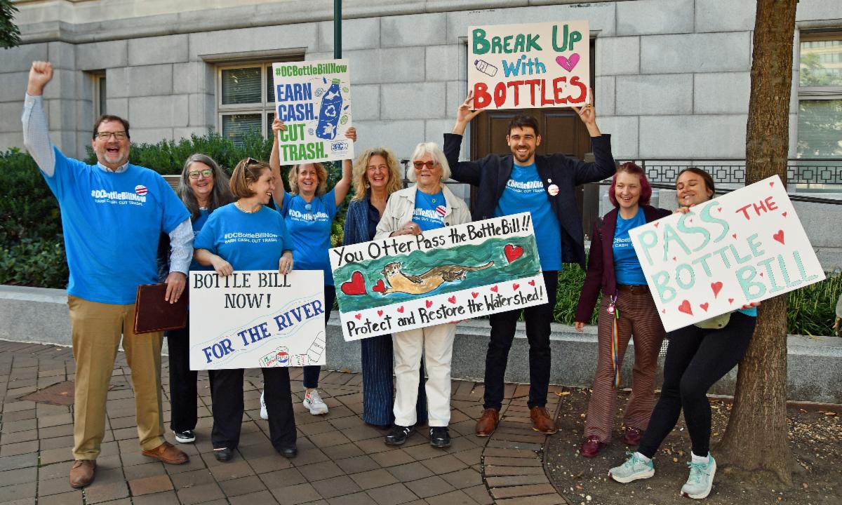 We had a great bottle bill hearing!